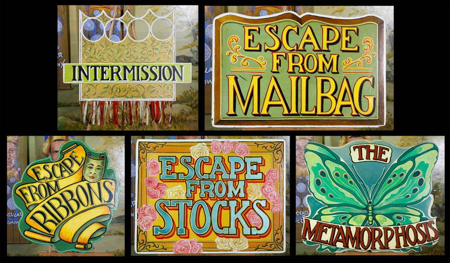 Set Of 5 Spectacular Magic Show Signs