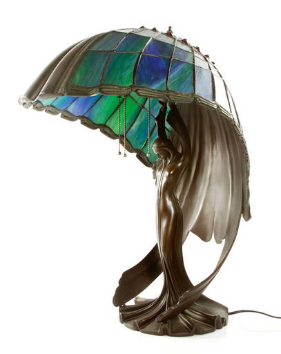 Tiffany Style Flying Lady Lamp