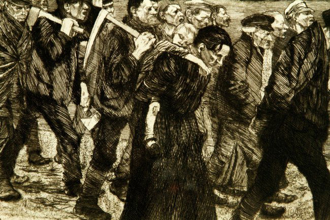 Kollwitz, "March of the Weavers", Etching : Lot 2026