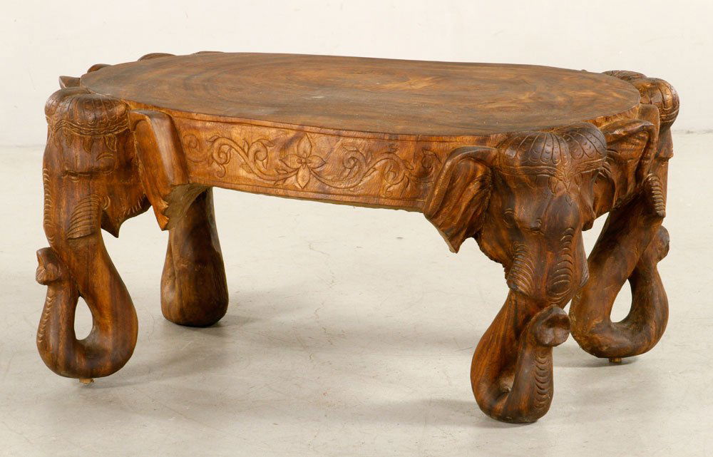 Custom Carved Coffee Table - Nov 28, 2015 | Kaminski Auctions in MA