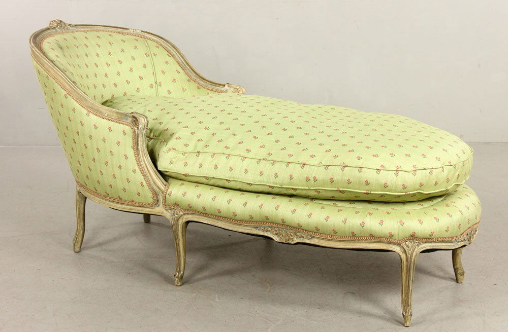 Carved French Recamier Sofa