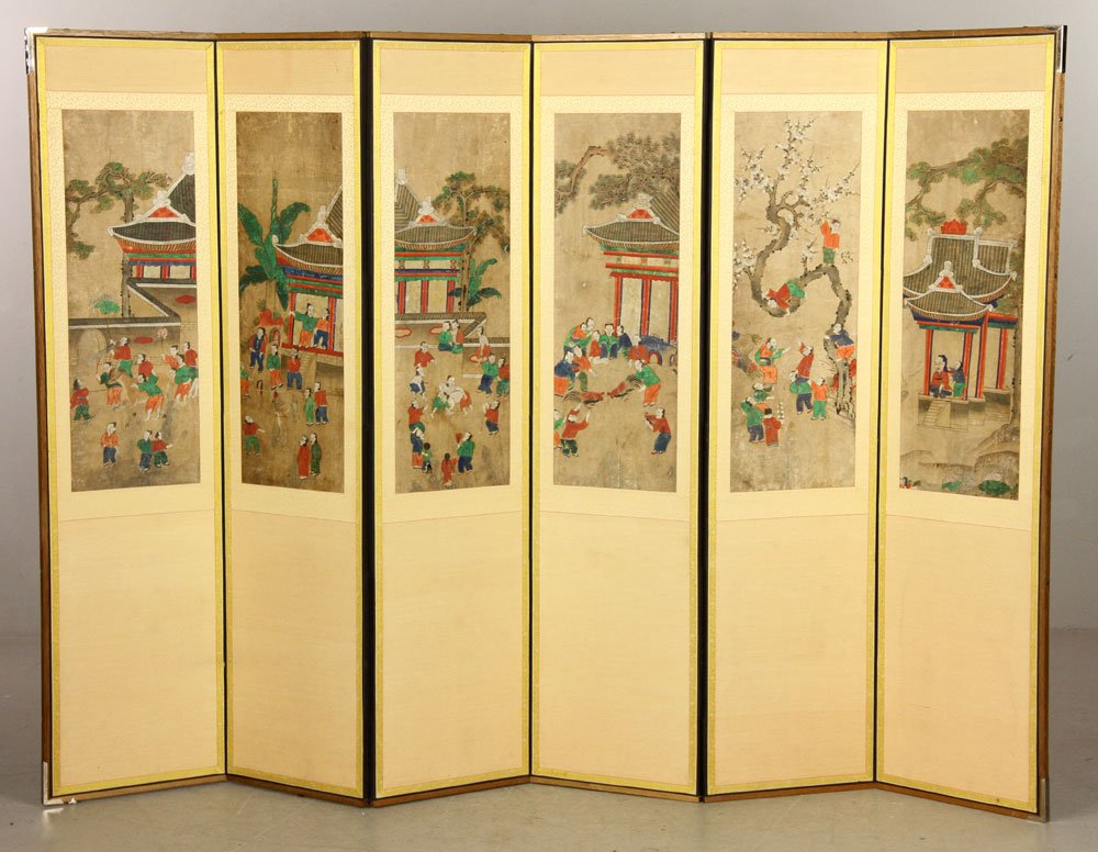 19th C. Korean Folding Screen