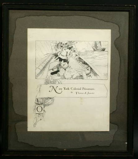 Howard Pyle, Colonial Privateers, Pen & Ink