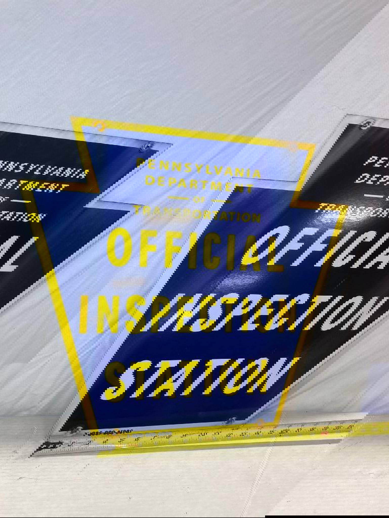 Pa Department Of Tranportation: Official Inspection Station Sign Auction