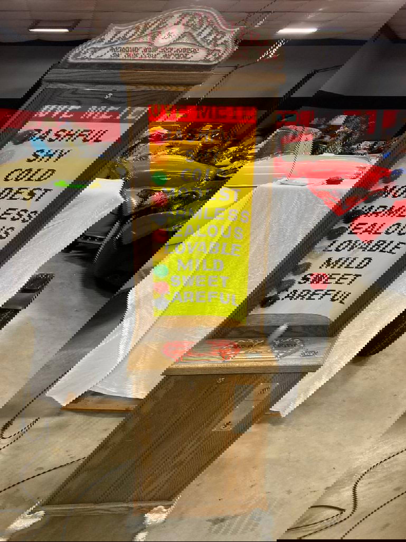 1960's "love Tester" Arcade Machine Auction