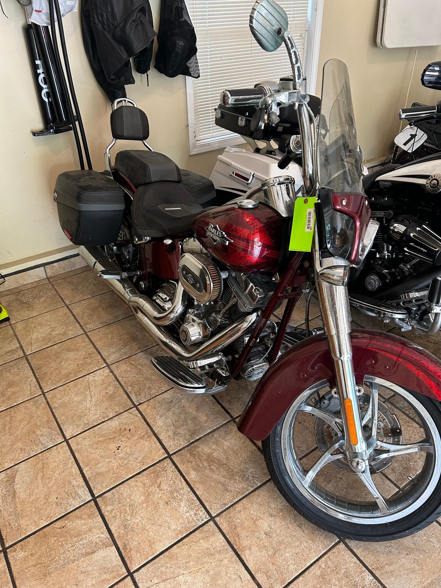 2012 Harley Davidson Maroon Cvo Softail Convertible Motorcycle Auction