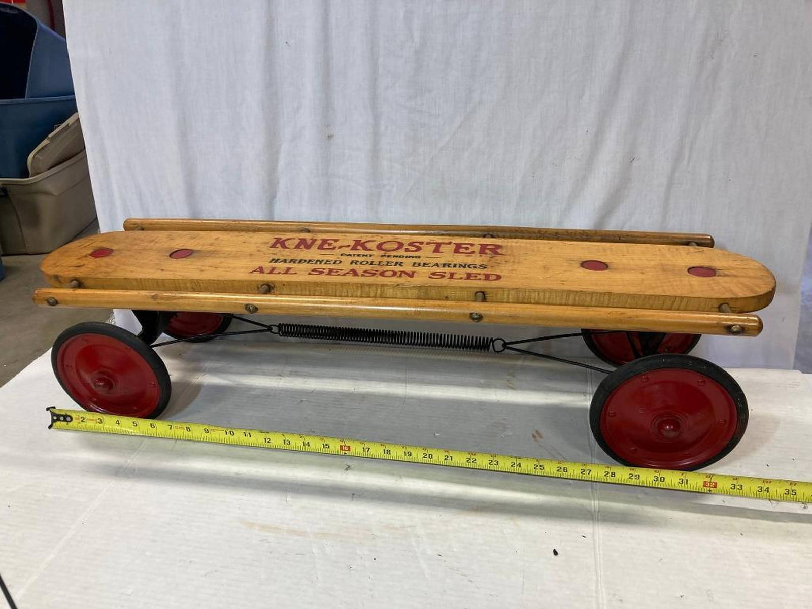 1920's "kne-koster" Wheeled All Season Sled Auction