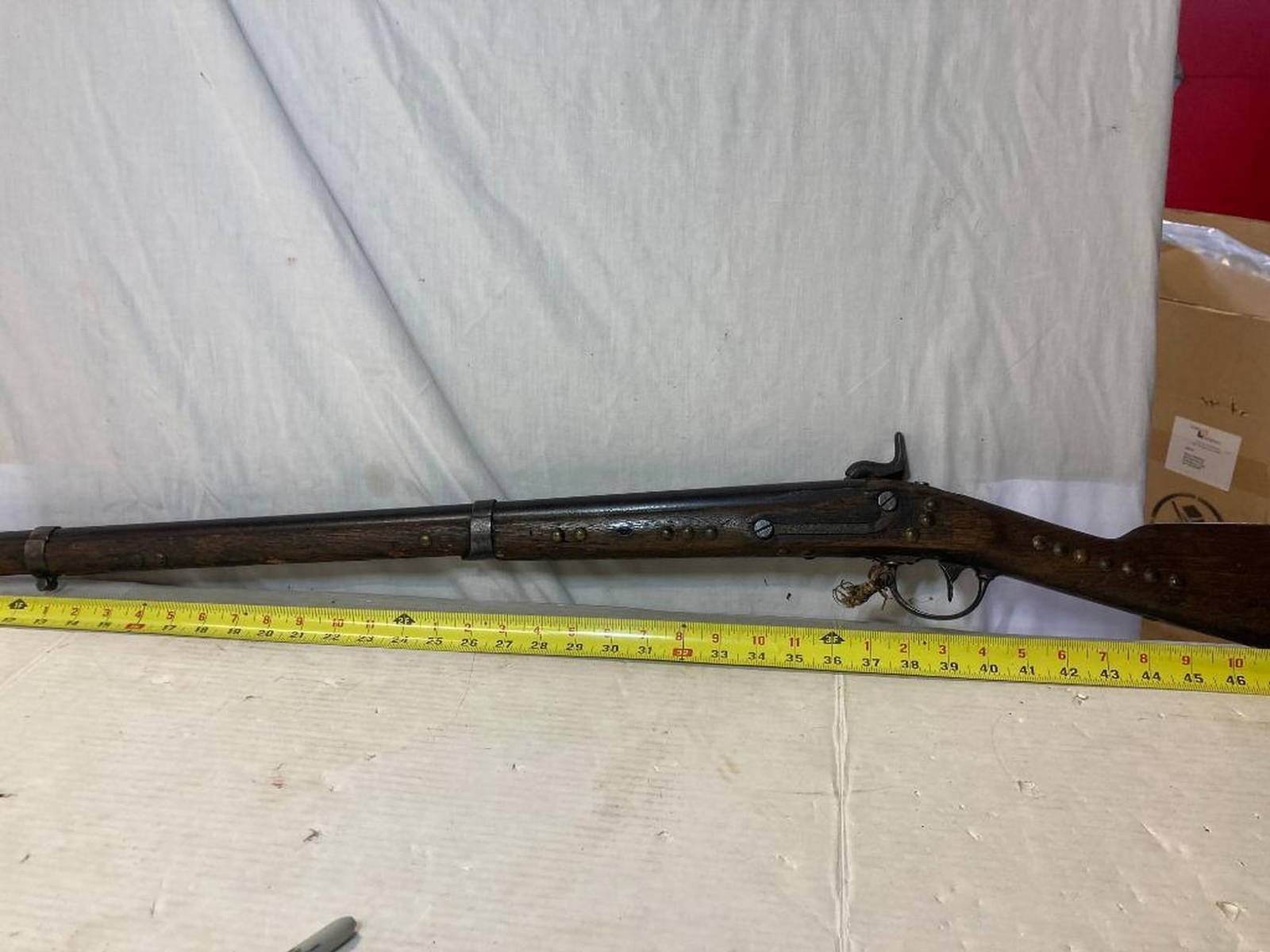 1847 "tacked Springfield" Rifle Northern Plains Indian Tacked Springfie ...