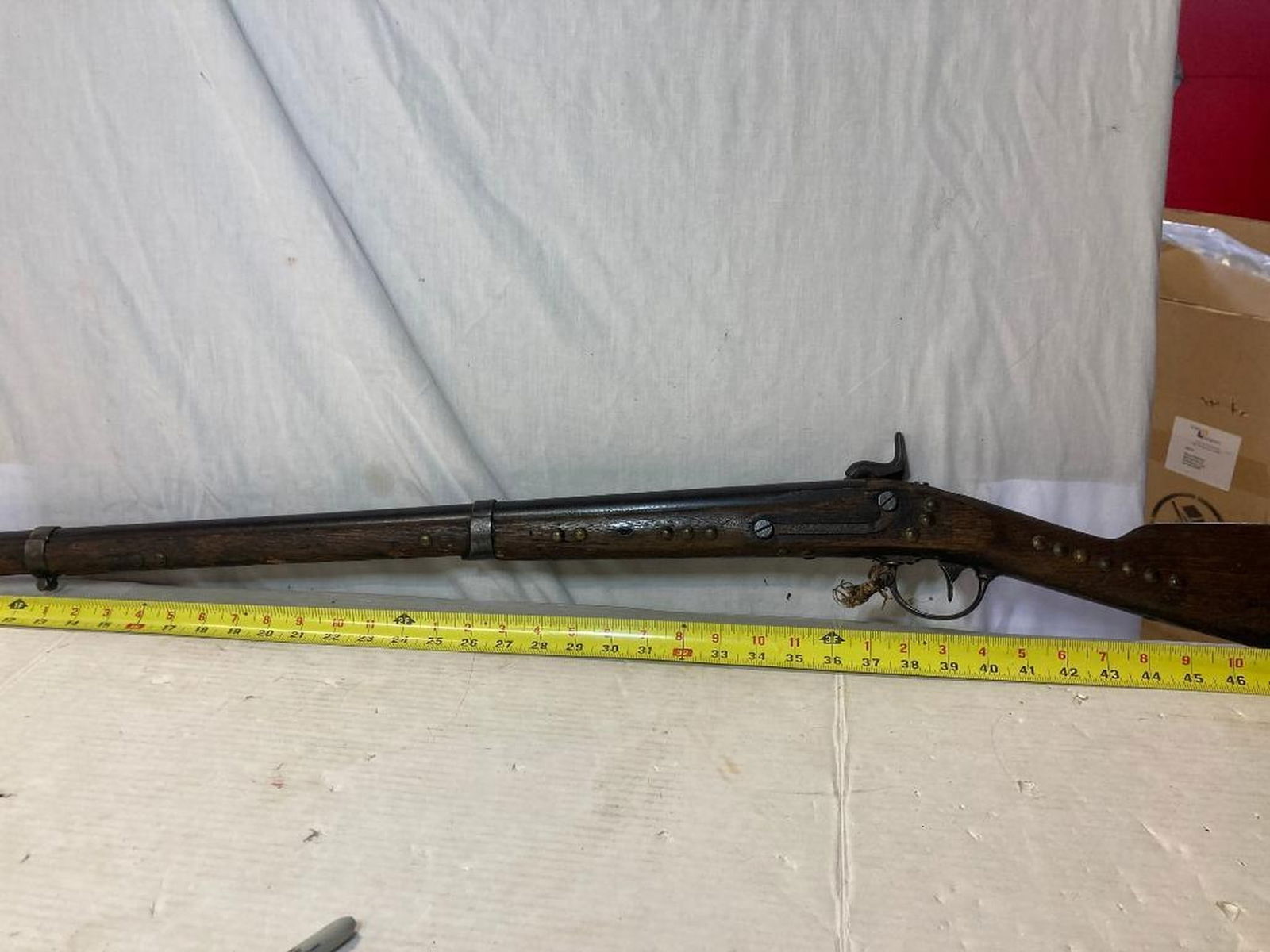 1847 "tacked Springfield" Rifle Northern Plains Indian Tacked Springfie ...