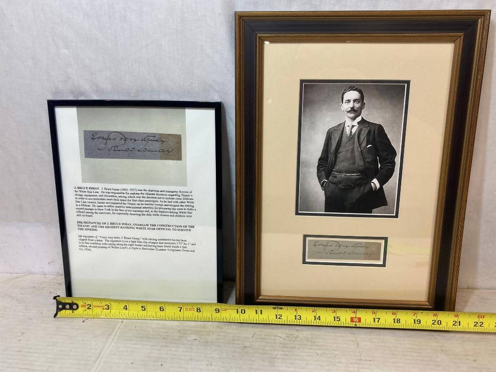 J. Bruce Ismay Ink Sig. White Star Line Chairman & Titanic Designer Auction