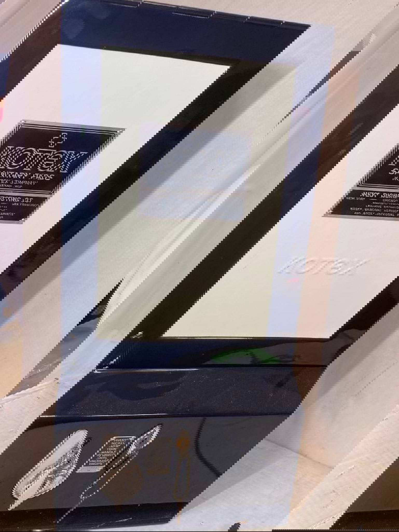 1920's "kotex" Vending Machine With Sanitary Napkins Auction