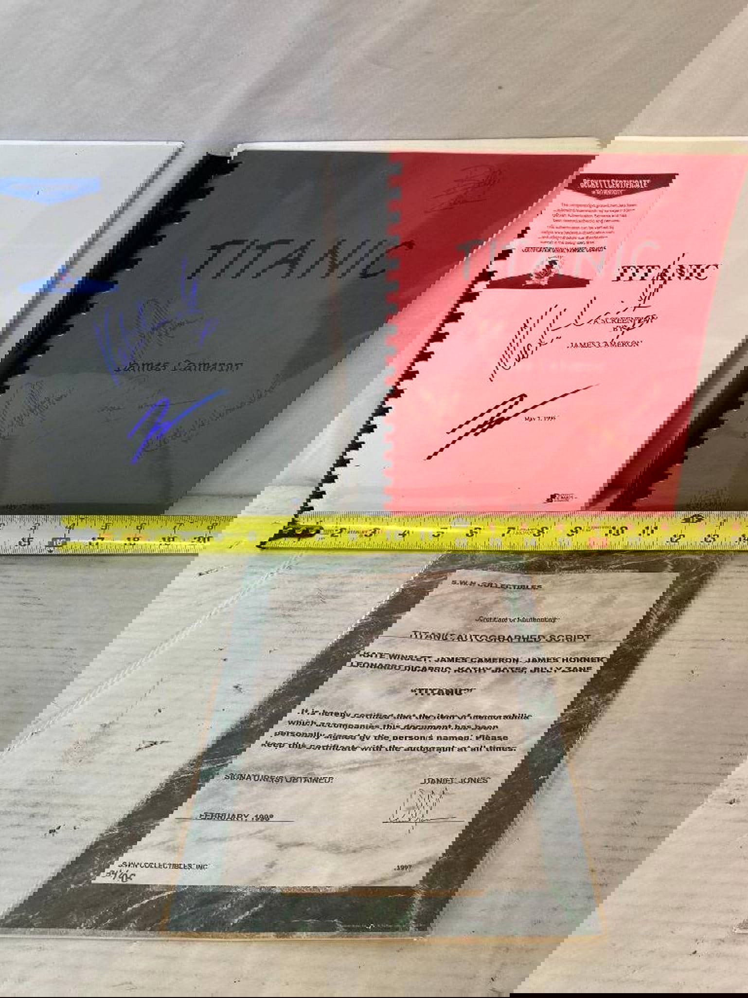 "titanic" Cast Signed Scripts Coa Auction