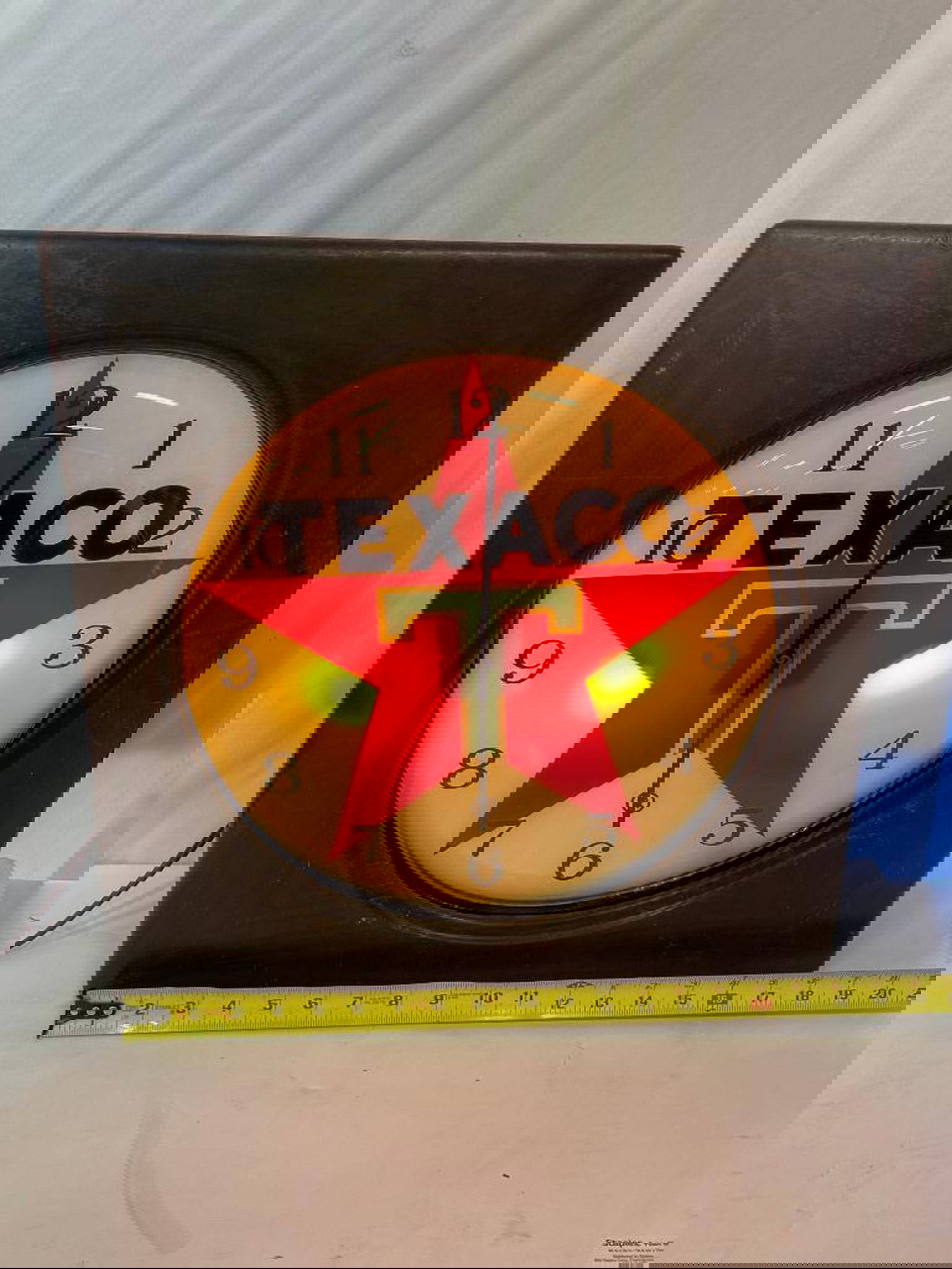 1920's "texaco Frankenclock" Lighted Clock Sign Auction