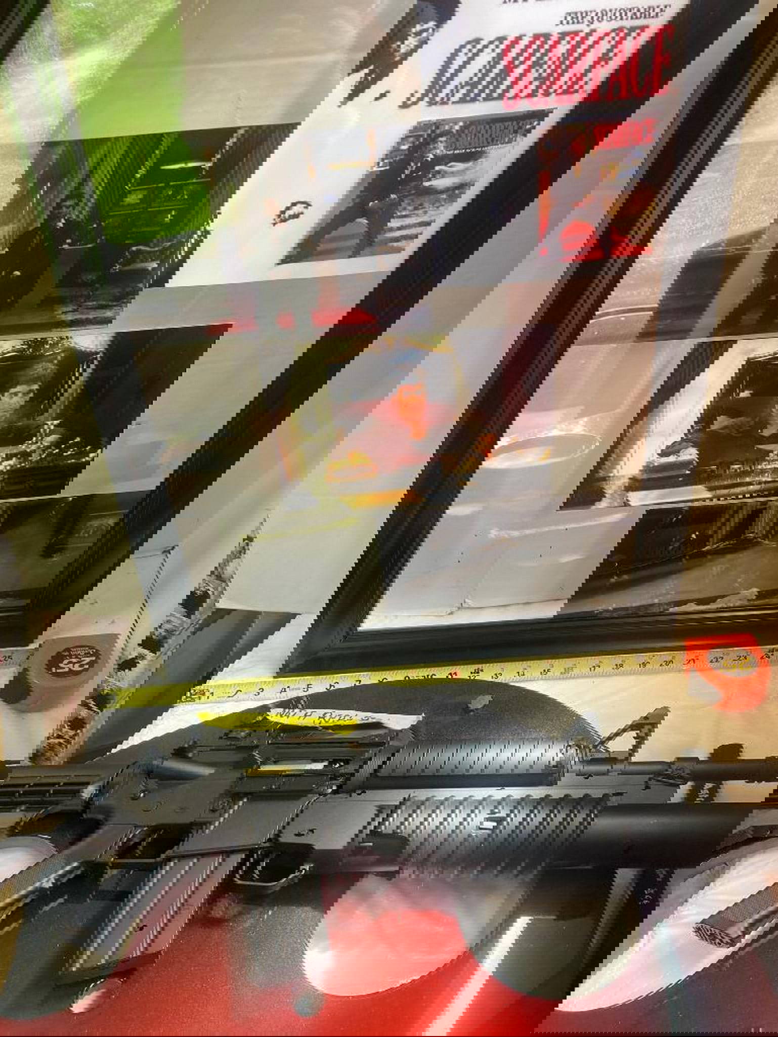 Scarface Posters And Colt Ar-15 Prop Model W/grenade Launcher Auction