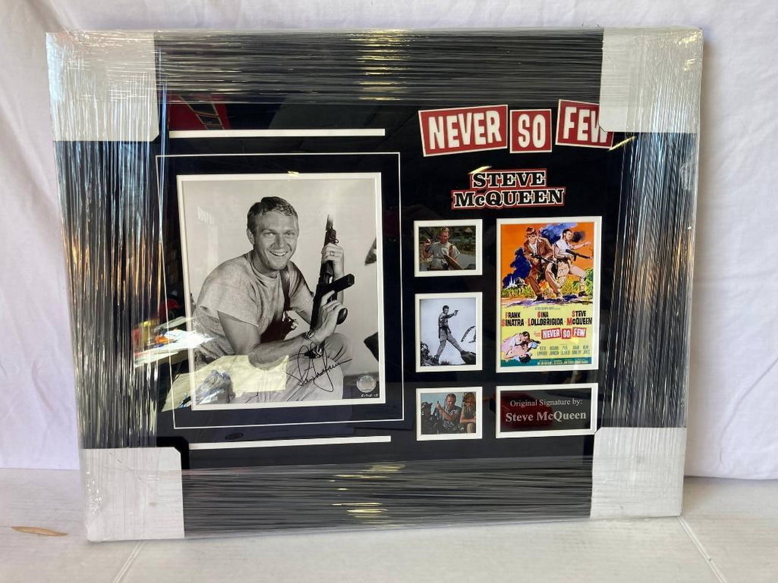 Steve Mcqueen "never So Few" Signed Photo Frame Auction