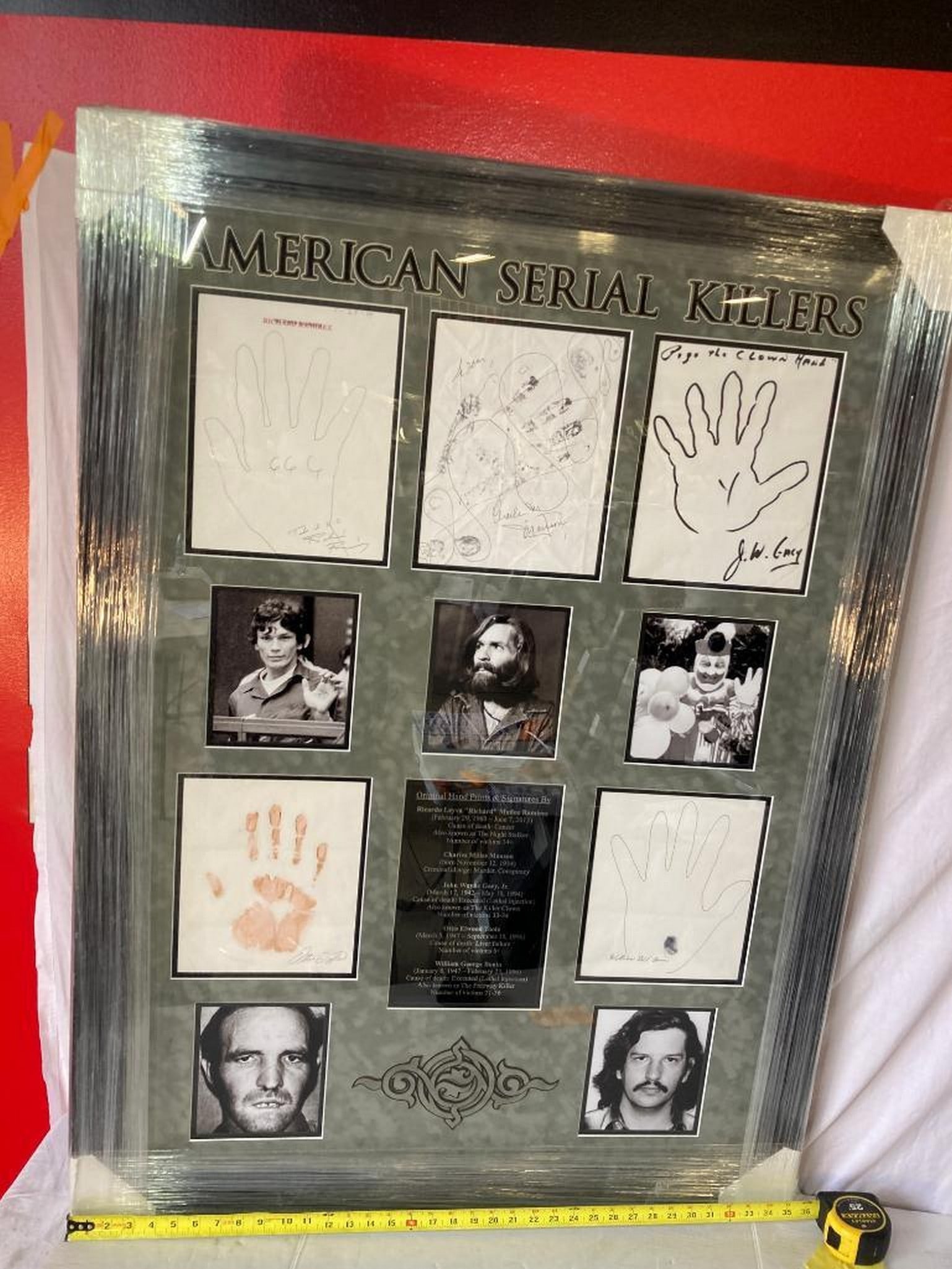 Richard Ramirez/charles Manson/john Wayne Gacy/ottis Toole/ Auction