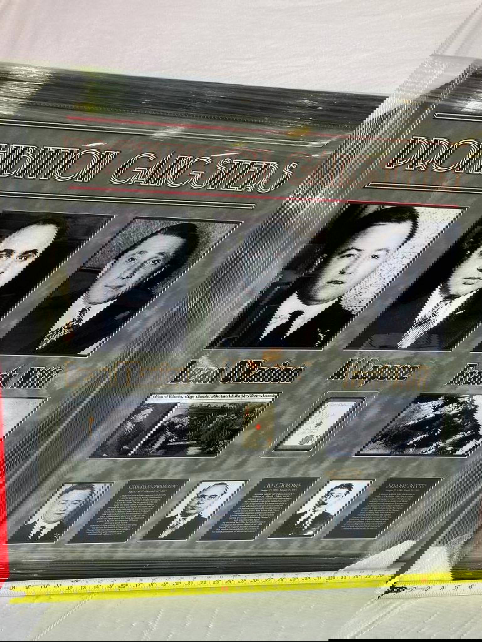 Capone, Nitte, O'banion Signed Ace Card Photo Frame Auction