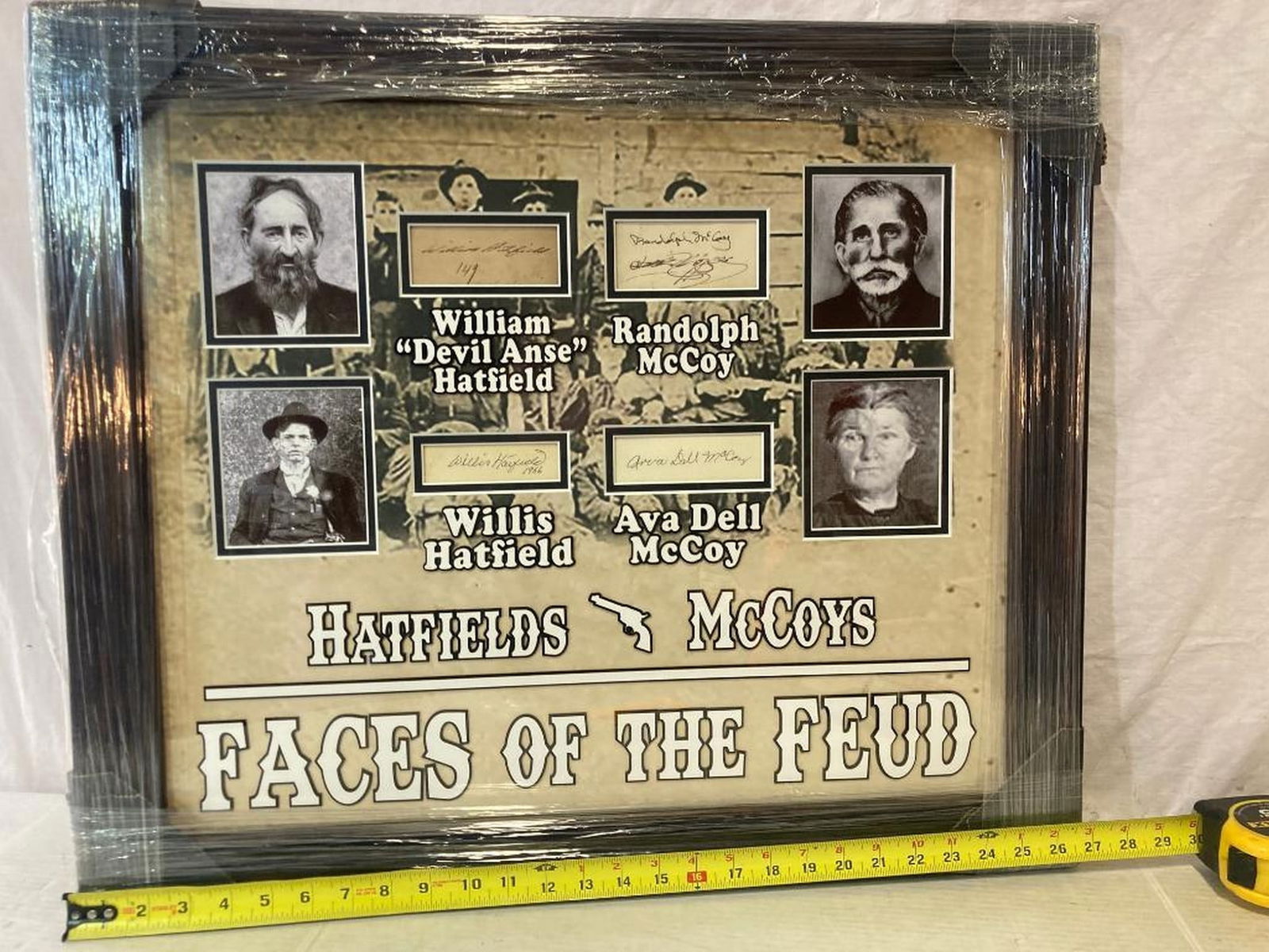 Willis And William Hatfield & Arva And Randolph Mccoy Signed Cuts Photo ...