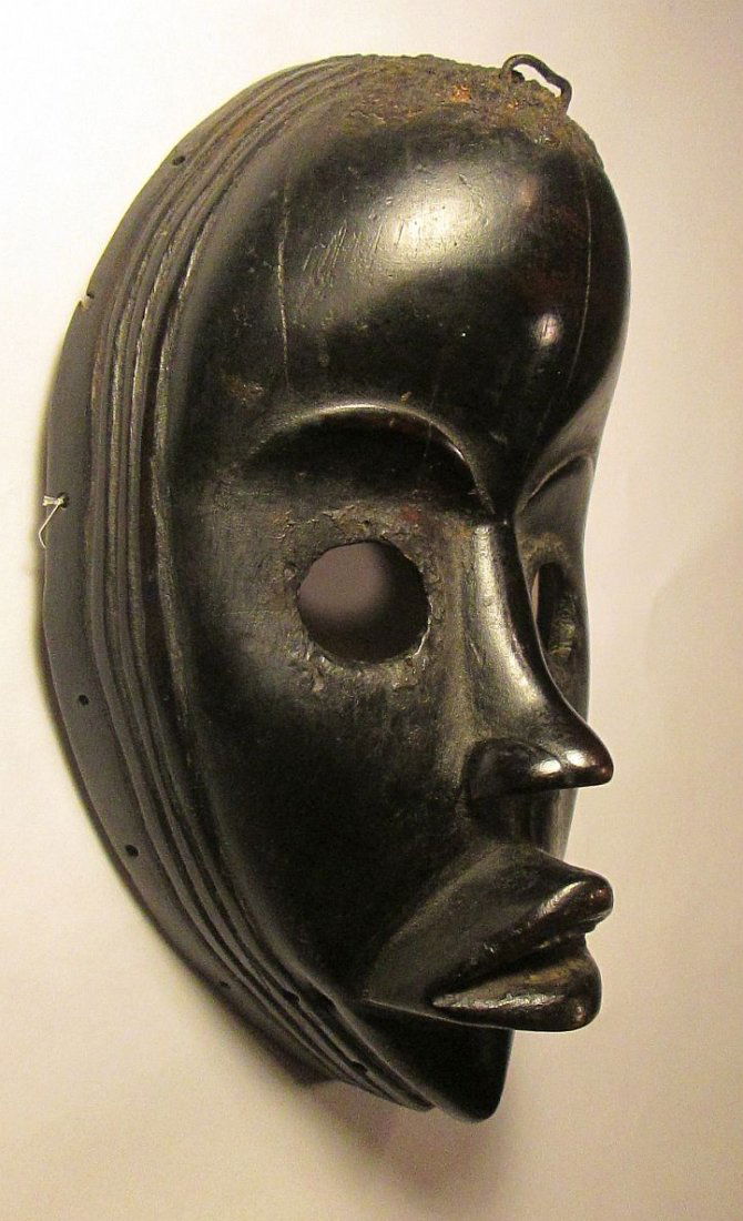 a Fine Dan African mask Jean Pierre Hallet collection