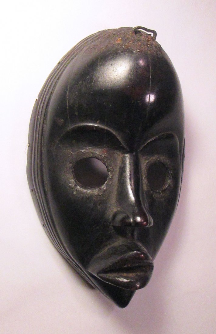 a Fine Dan African mask Jean Pierre Hallet collection