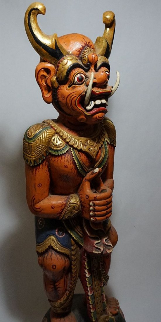 Huge Carved wooden Vintage Demon Statue from Bali - May 26, 2015 ...