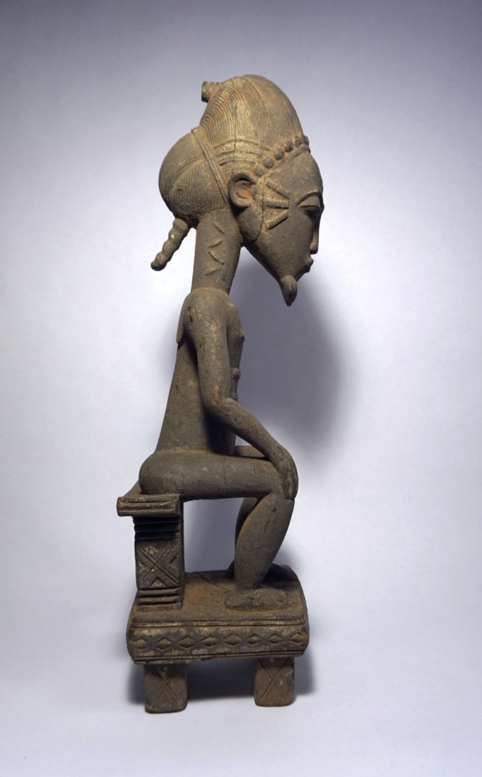 Old Baule Seated Ancestor idol, African Art