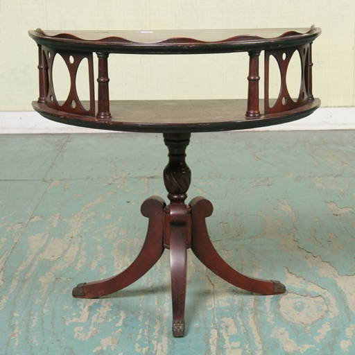 Duncan Phiffe Style Demilune End Table,mahogany,