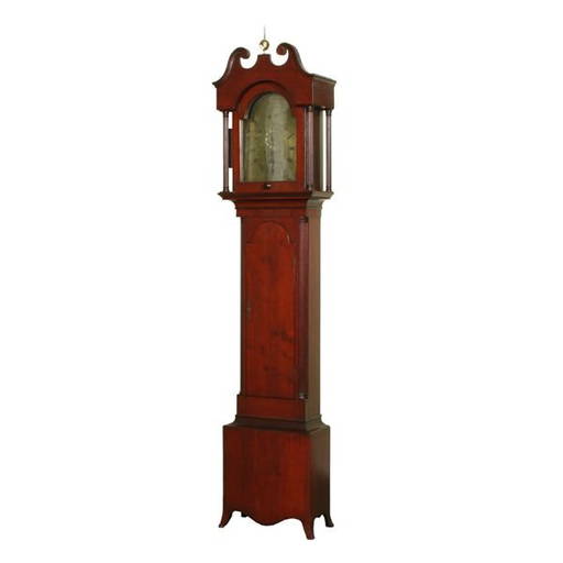 Early 1800 Hepplewhite Tall Case Clock, New England