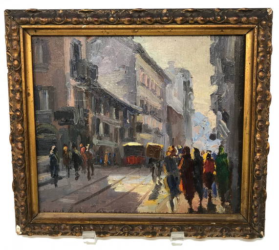 Italian Oil Painting Corso Romano