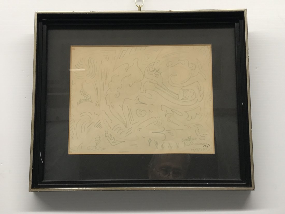 Arthur Villeneuve 1910-1990 Pencil Drawing 1968 (#0081) on Aug 28, 2021 ...