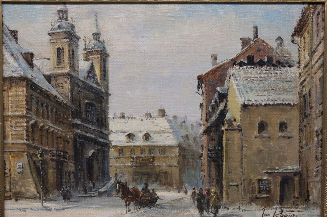 Jan Rawicz 1910 City Winter Scene Painting - Jun 04, 2022 | Galerie Du ...