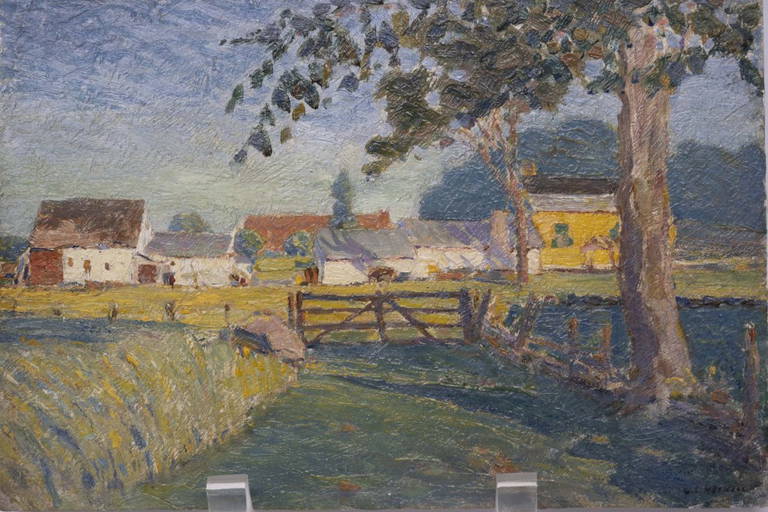 William Sutherland Maxwell 1874 1952 Farm House Painting