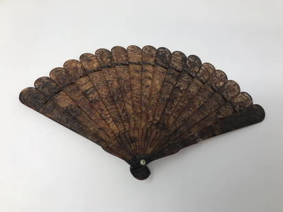 Antique Chinese Tortoise Shell Fan