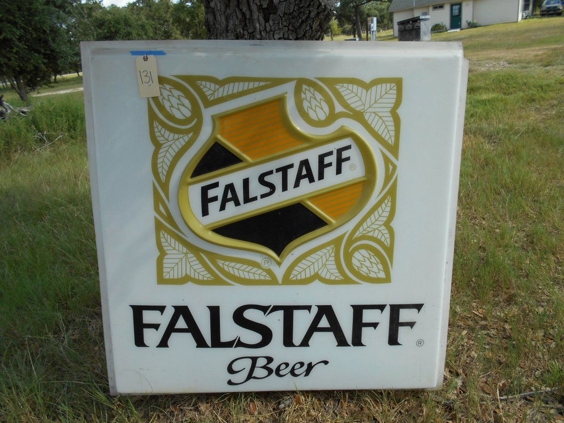 FALSTAFF BEER Sign - Large Plastic