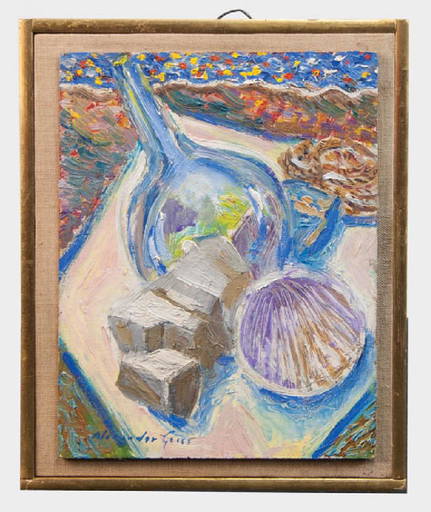 Painting By Alexander Geiss Oil On Academy Board,