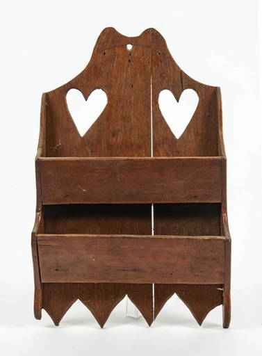 Early 20th C. Hanging Comb Box