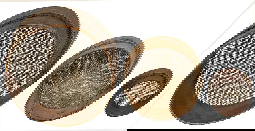 Three Horsehair Sieves Maple, Graduated In Size, In Original Finish ...