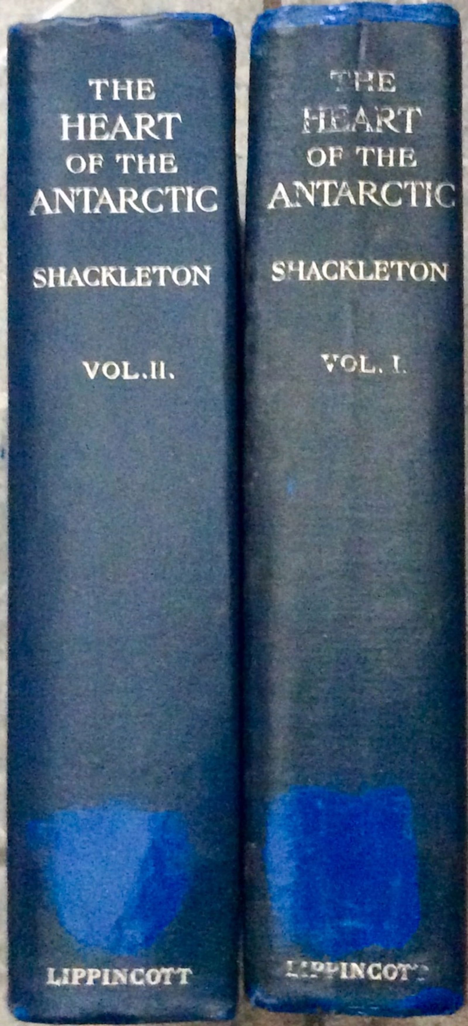 Scarce Antique Nd Circa 1909 (2) Volume Hardcover Shackleton's First ...