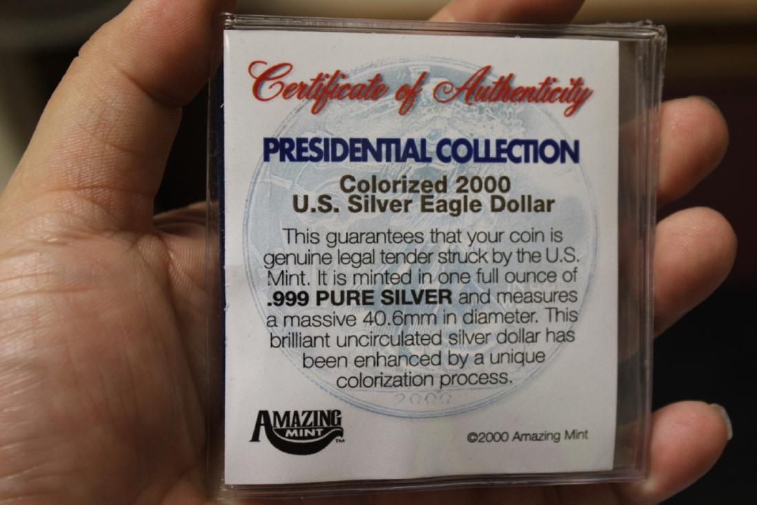 A .999 Pure Silver George Bush 2000 Presidental Coin