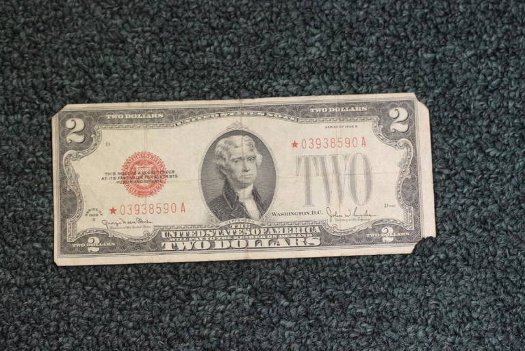 A 1928 Two Dollar Star Note - Feb 21, 2019 | Lakeland Antique Bazaar in FL