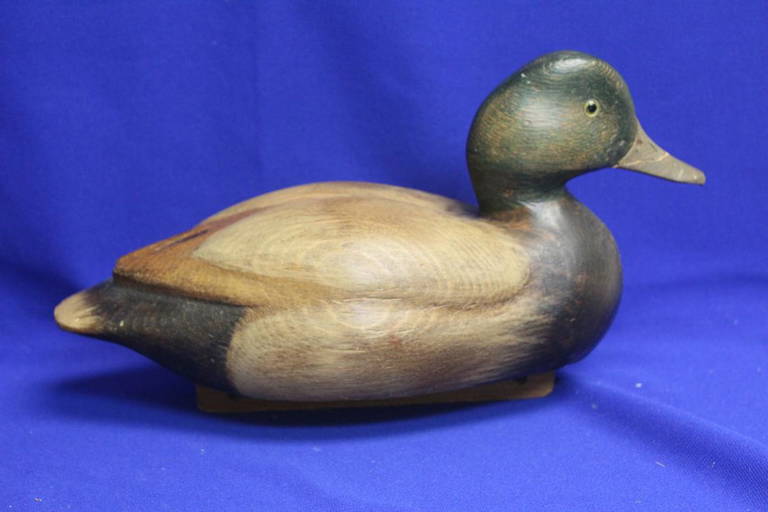 A Signed R.d. Lewis Duck Decoy
