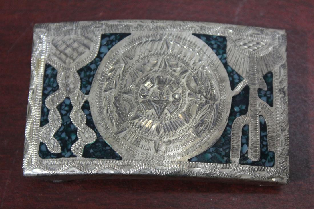 Alpaca Mexico Belt Buckle Auction