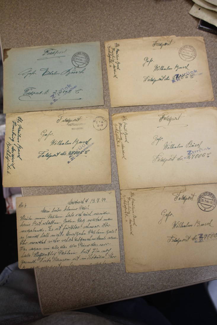 Vintage Wwii German Letters, Envelopes, Etc. Auction