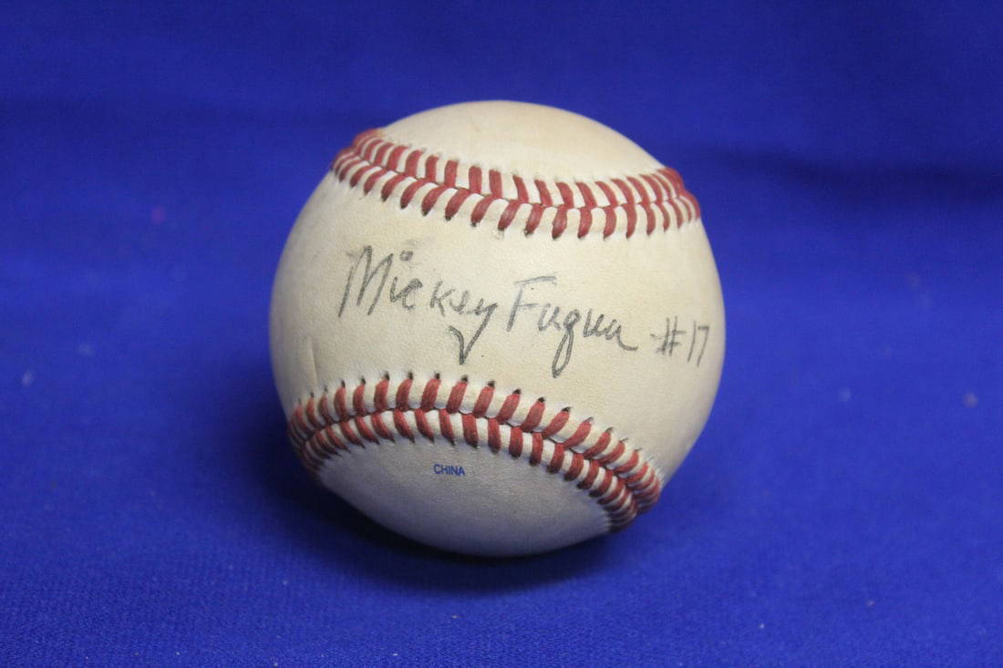 Signed Michkey Fuqua Baseball Auction