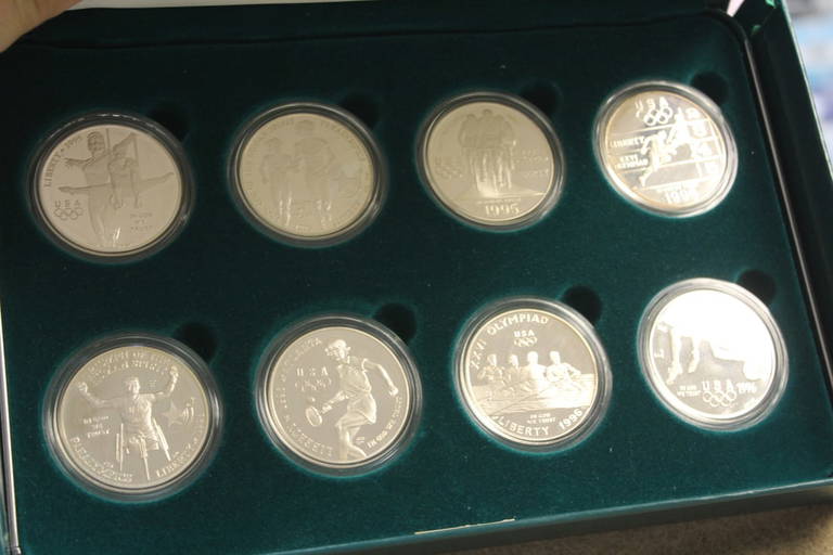 The Us Olympic Silver Coins Of Atlanta Games