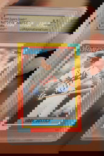 Graded Dave Justice Rookie Card