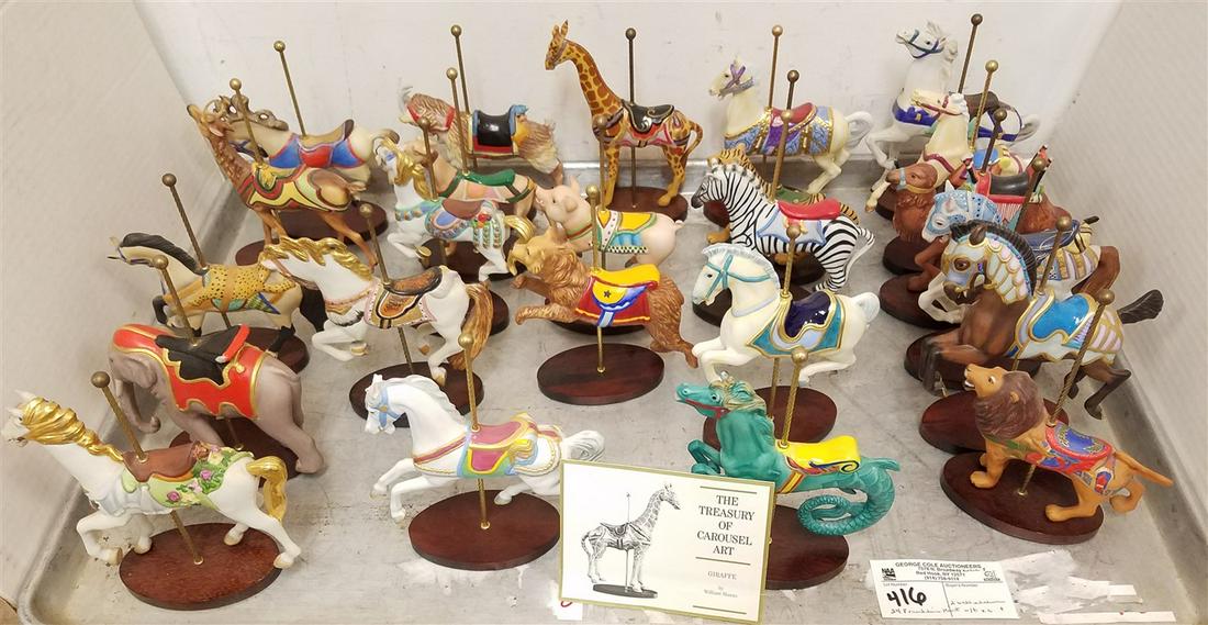 Tray 24 Treasury Of Carousel Art Franklin Mint Figures