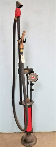 Early 1900's Gilbert + Barker Self Measuring Gas Pump