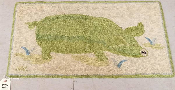 George Wells For The Ruggery Hooked Rug