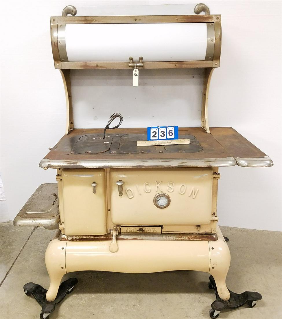 Dickson Early Foundry Co Dickson City Pa Enameled Cast Iron Cook Stove ...